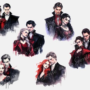 Vampire Couple Clipart, Gothic Couple PNG, Sublimation - Etsy