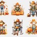 Scarecrow Fall Clipart Autumn Scarecrow PNG Fall Decor PNG - Etsy