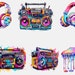 Retro Clipart, Nostalgia PNG, Cassette Clipart, Boombox PNG ...