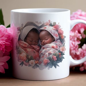 Cute Twin Baby Clipart, Twin Baby PNG, Twin Girls, Twin Boys, Twin Boy ...