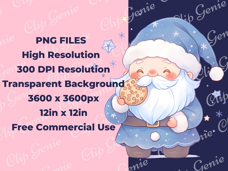Cute Blue Christmas Clipart, Blue Christmas PNG, Santa, Angel, Hot ...