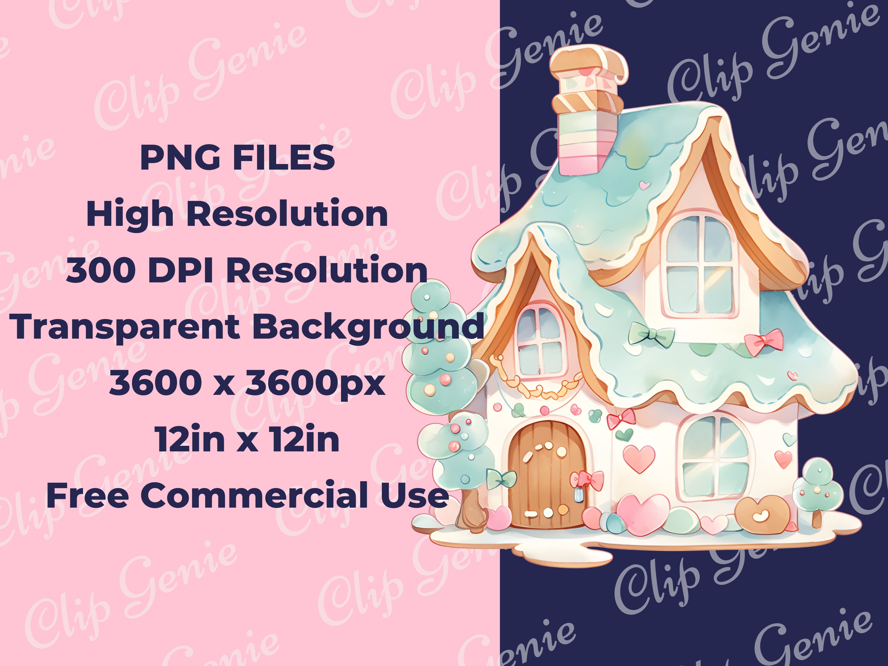 Teal and Gold Gingerbread Clipart Cute Gingerbread PNG - Etsy