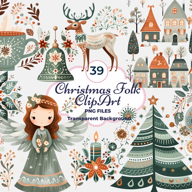 Folk Art Christmas - Etsy