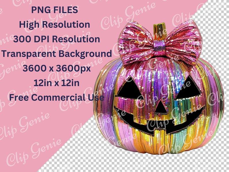 Glittery Pumpkin Clipart, Coquette Pumpkin PNG, Cute Fall PNG, Jack-o ...