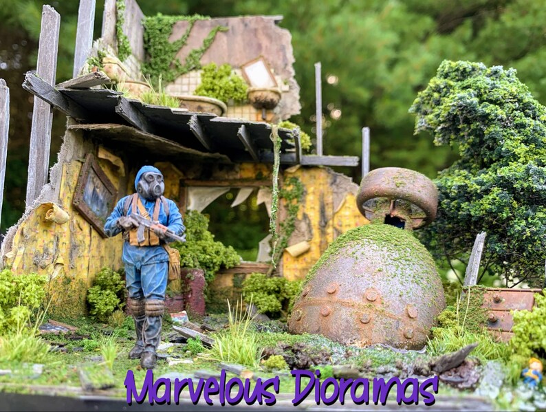 Fallout 4 Wasteland 3D Printed Diorama 1:16 Scale Figure - Etsy