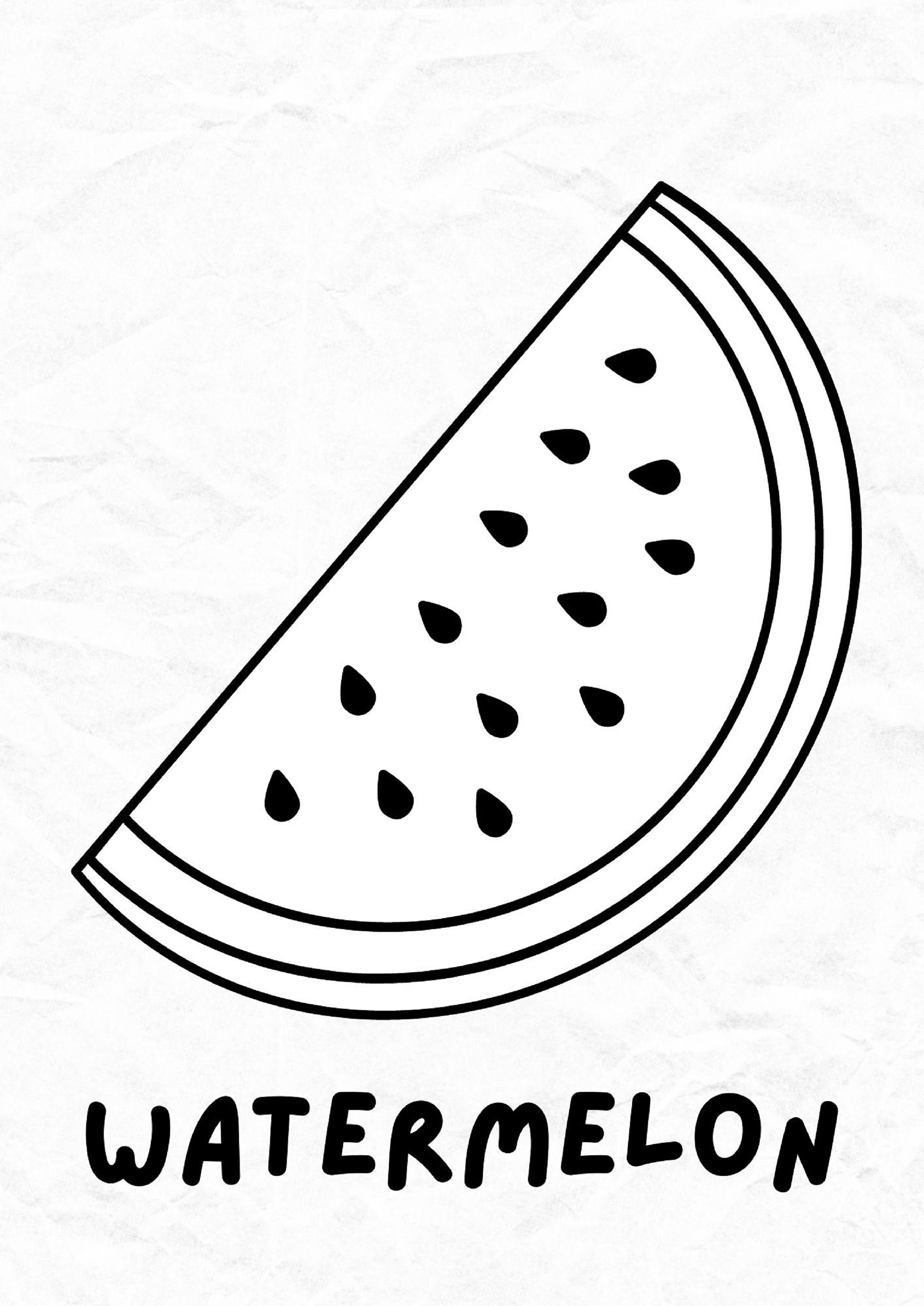 21 Fruit Coloring Pages/sheets for Age 3-15 | Digital Instant Download ...