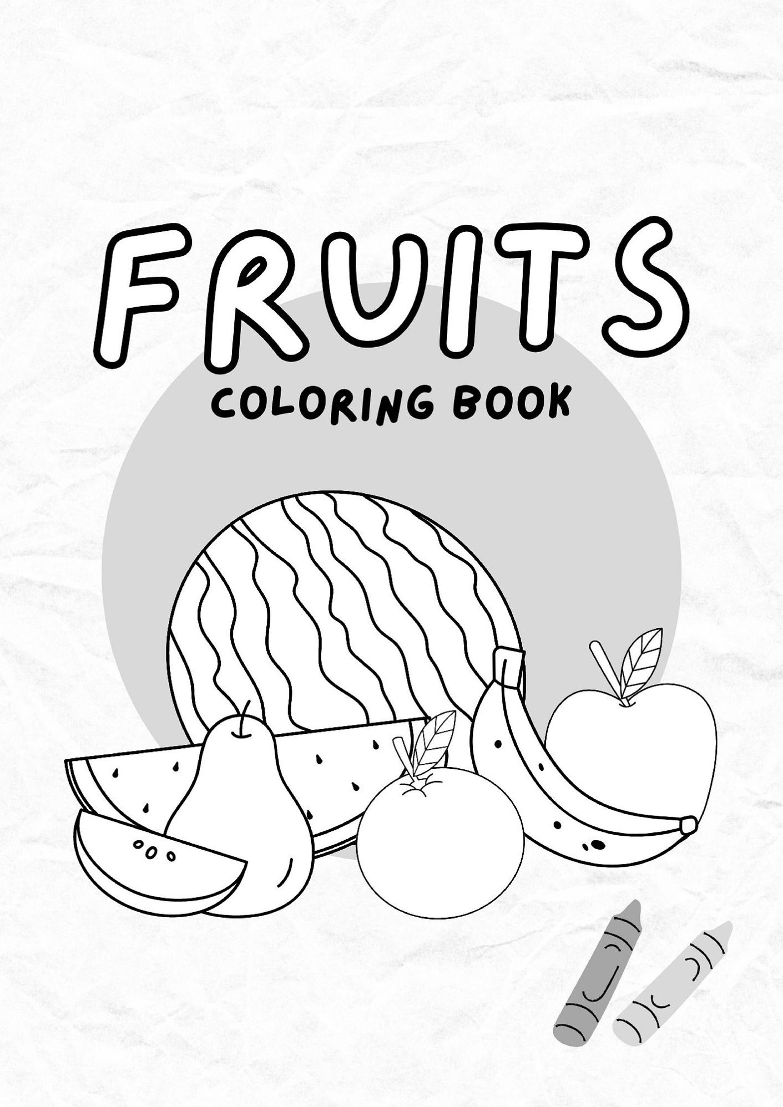 21 Fruit Coloring Pages/sheets for Age 3-15 | Digital Instant Download ...