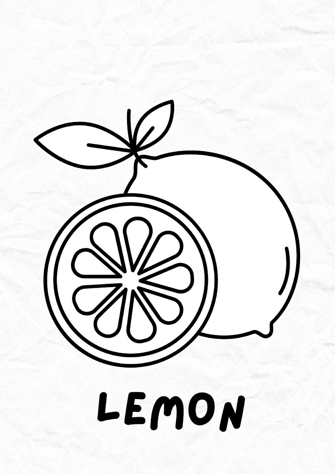 21 Fruit Coloring Pages/sheets for Age 3-15 | Digital Instant Download ...