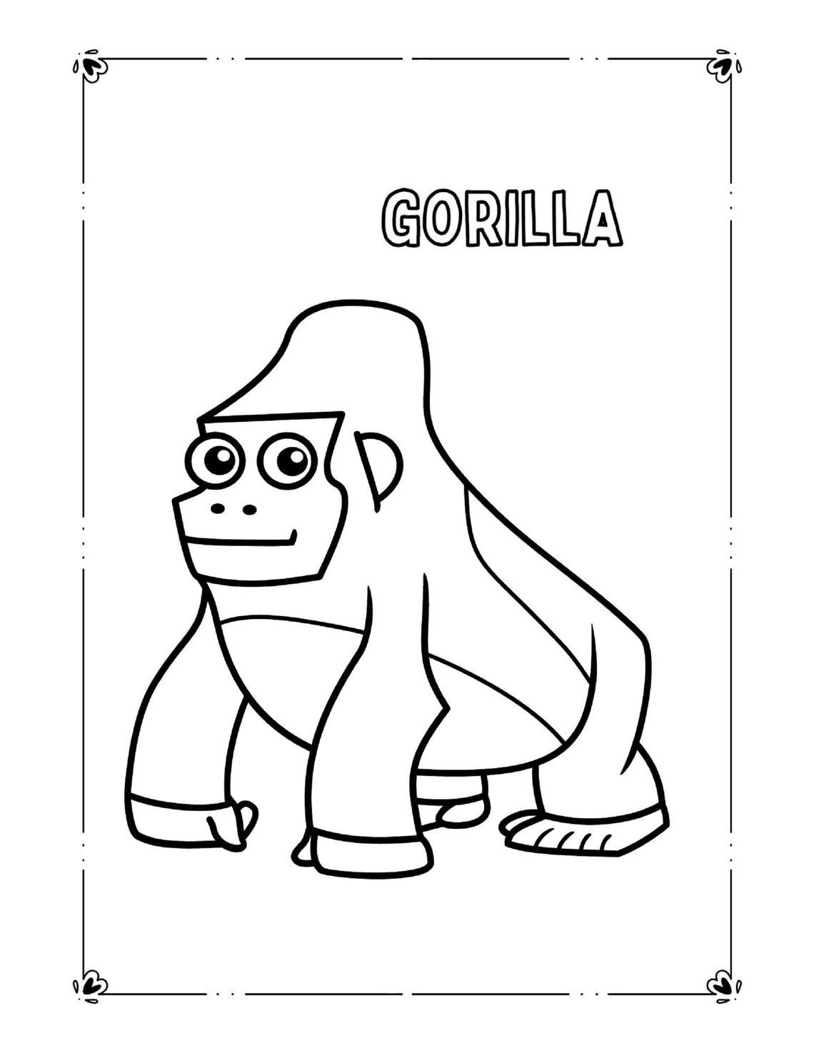 14 Animal Coloring Pages for Age 3-5, Instant Download. - Etsy