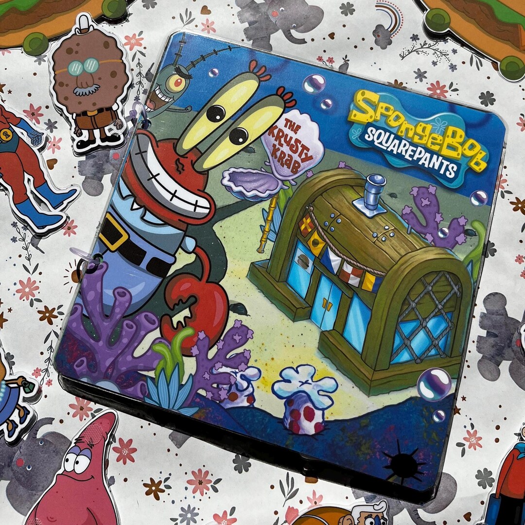 Монтессори Playbook Spongebob the Krusty Krab веселая игра - Etsy