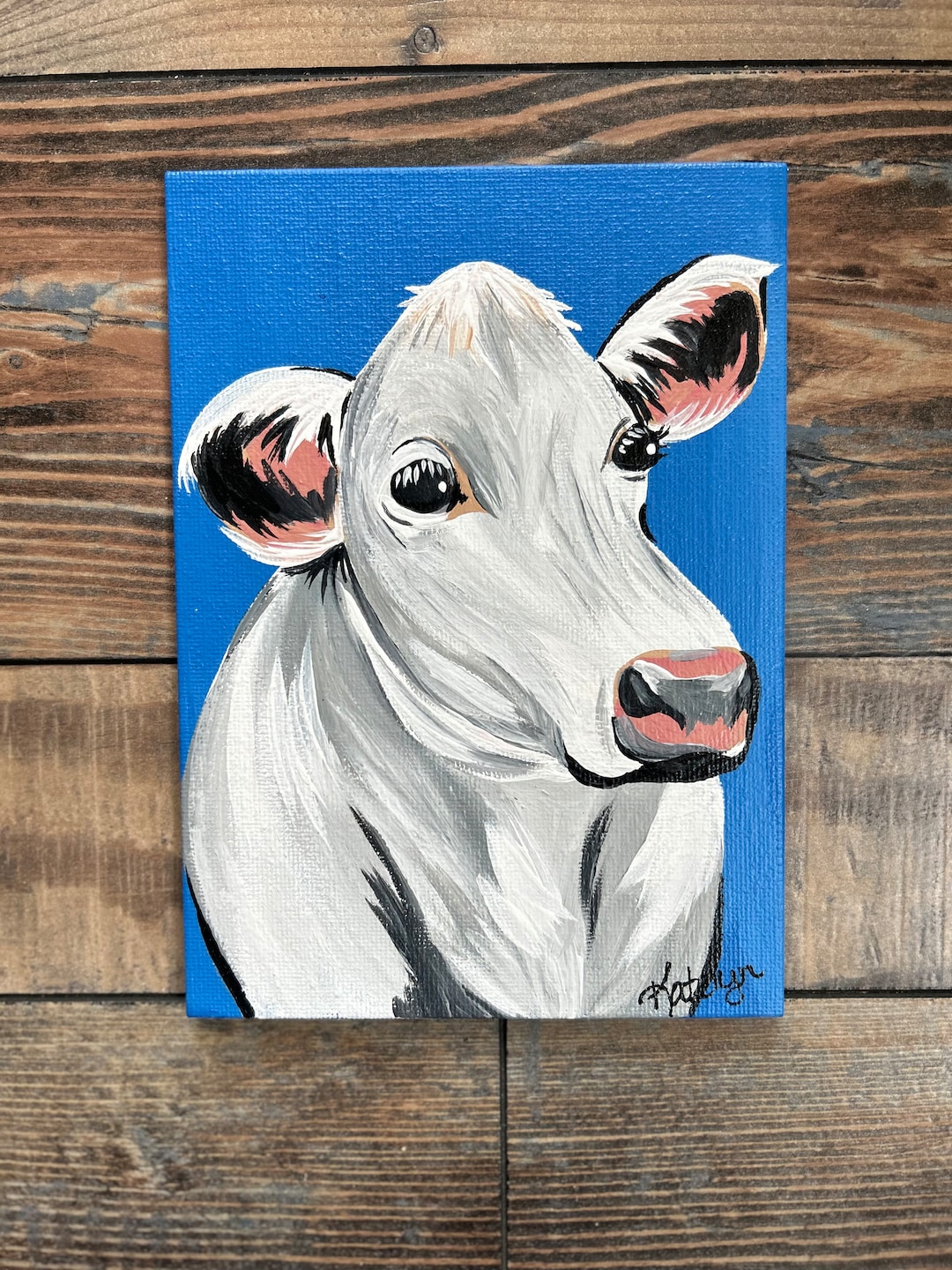 Acrylic Cow Painting - Etsy