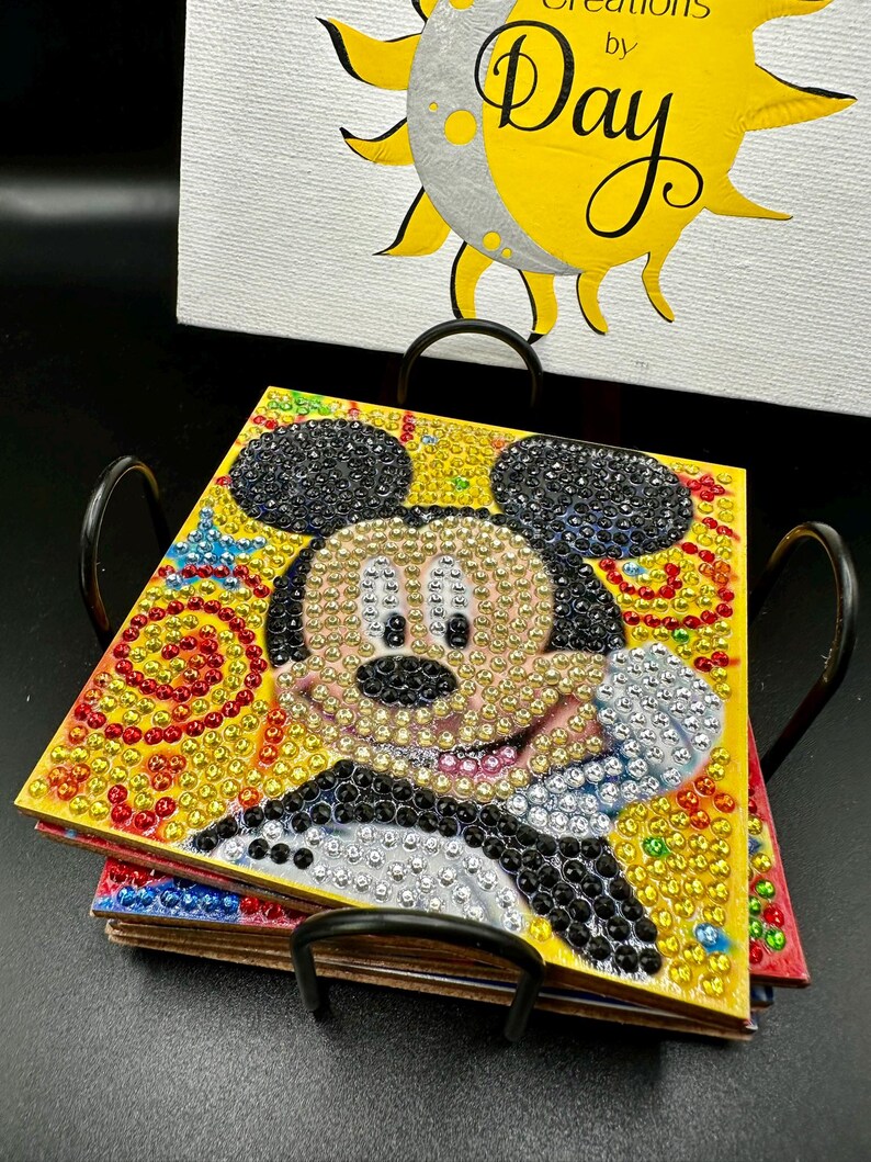 Disney Mickey Donald Goofy Pluto Swirl Party Diamond Painting Square ...