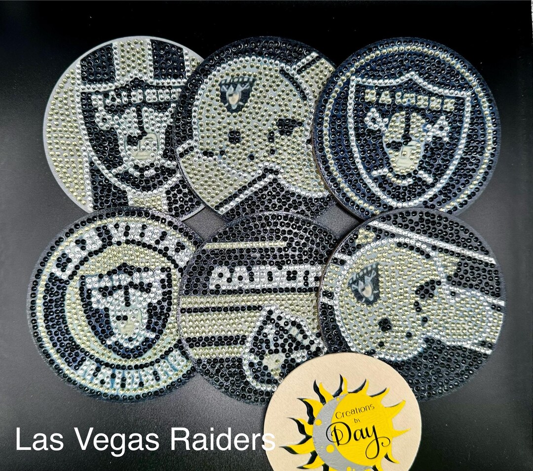 Las Vegas Raiders Diamond Painting Art Coasters - Set of 6 - Etsy