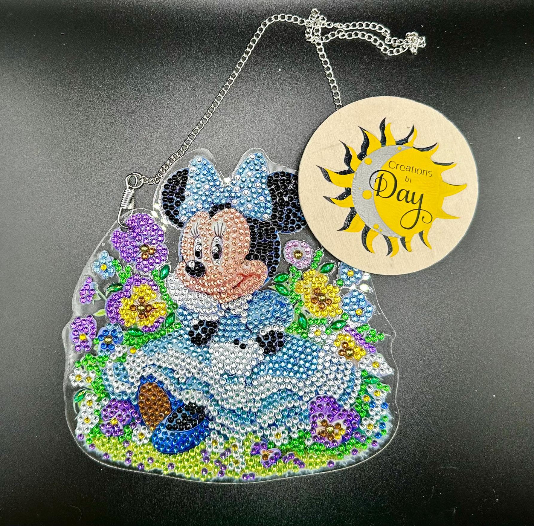 Disney's Minnie Mouse in Flowers Diamond Art Painting Window or Wall ...