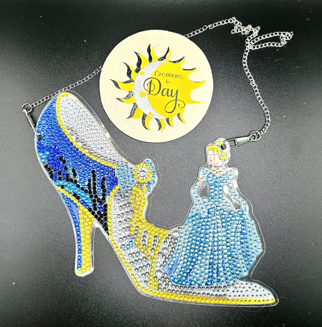 Disney's Cinderella's Glass Slipper Diamond Art Painting Window or Wall ...