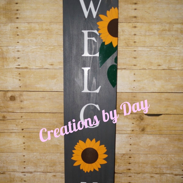 Sunflower Porch Sign - Etsy