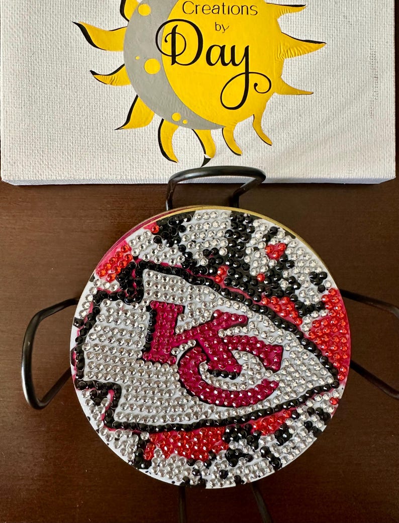 Kansas City Chiefs Diamond Painting Art Coasters - Set of 6 - Etsy