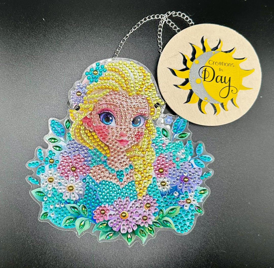 Disney's Frozen Elsa Diamond Art Painting Window or Wall Hanging Decor ...