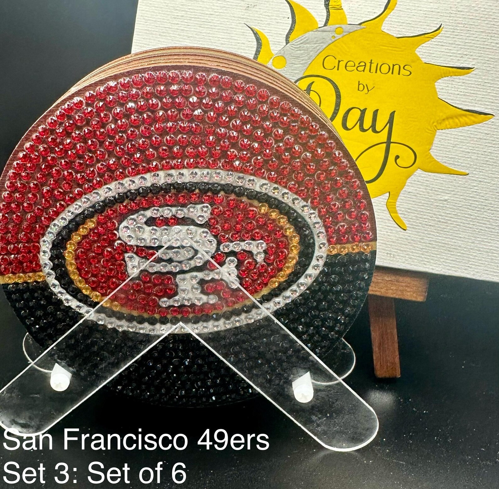 San Francisco 49ers Diamond Painting Art Coasters Set of 6 - Etsy