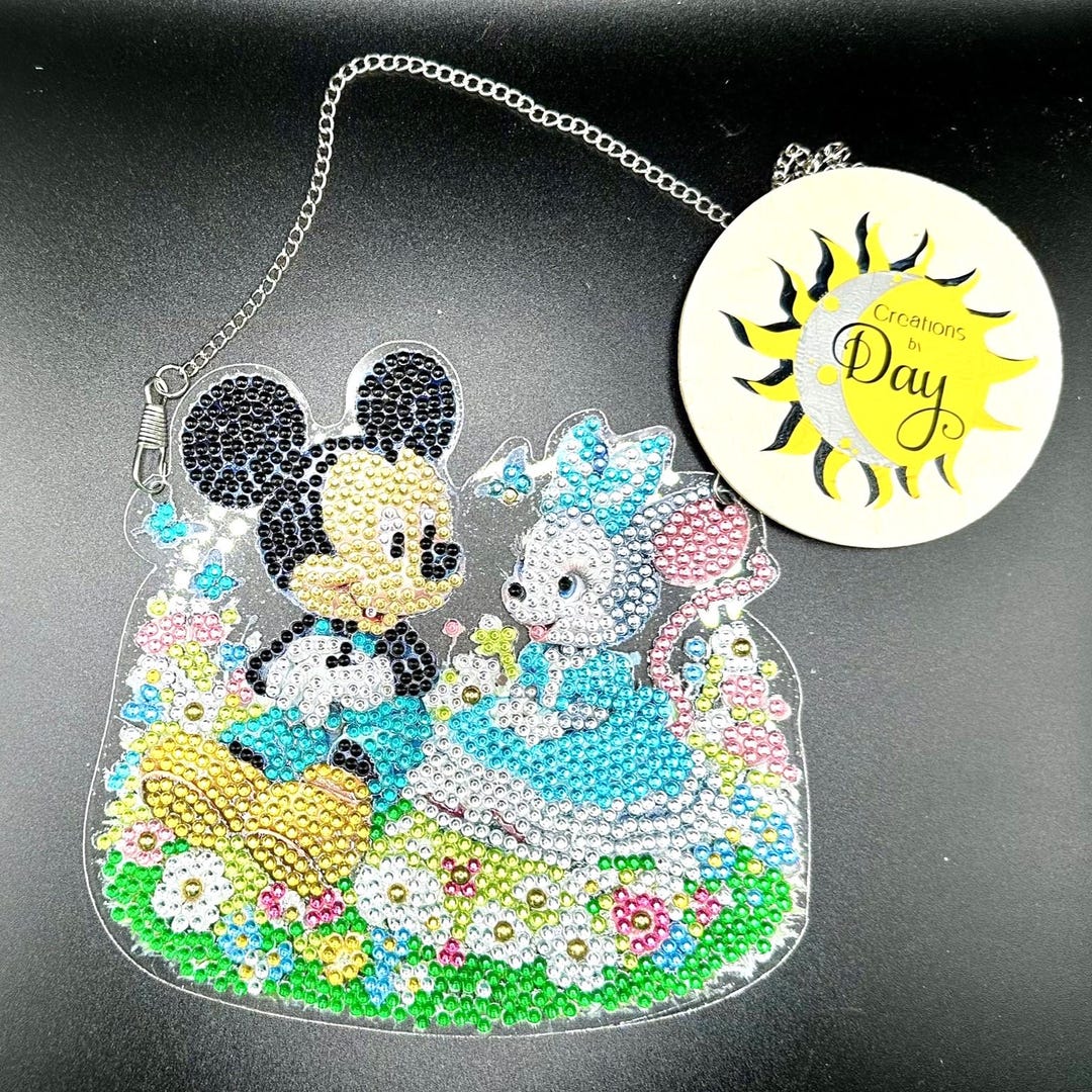 Disney's Mickey & a Mouse in a Garden Diamond Art Painting Window or ...