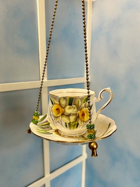 Hanging Teacup Planter - Etsy