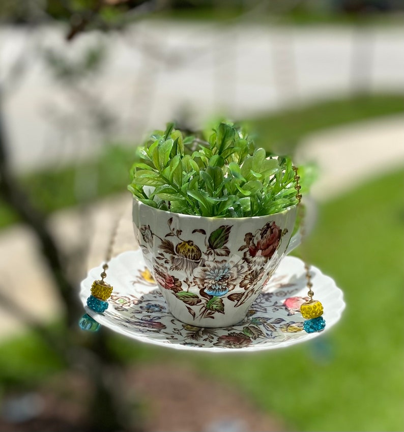 Hanging Teacup Planter - Etsy