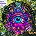 Evil Eye Amulet Digital Wind Spinner With Lotus Flowerssublimation ...
