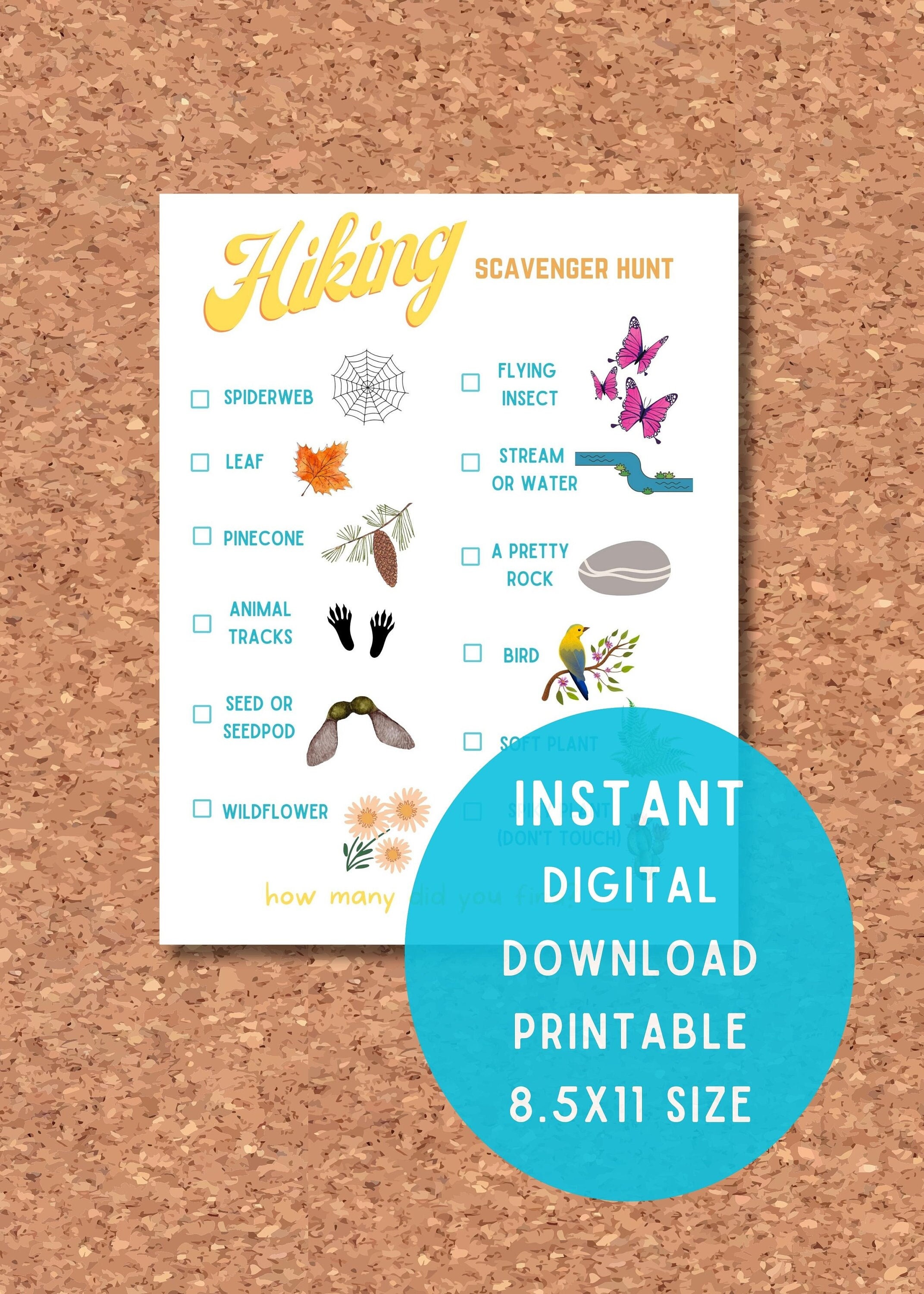 4 PACK Scavenger Hunt for Kids Includes Hiking Scavenger - Etsy