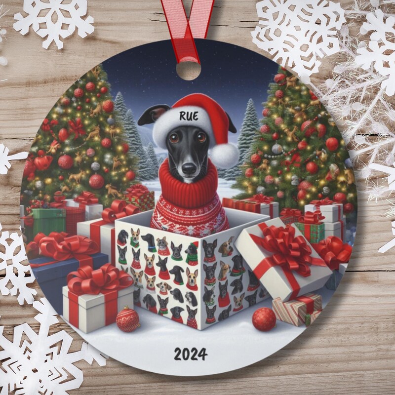 Greyhound Christmas - Etsy