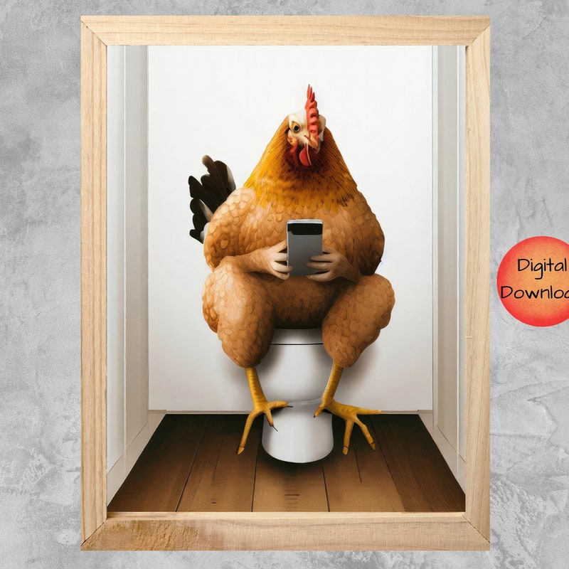 Chicken Toilet - Etsy