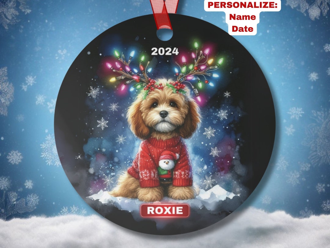 CAVAPOO Christmas Ornament, Custom Gift for Cavapoo or Cockapoo Lover ...