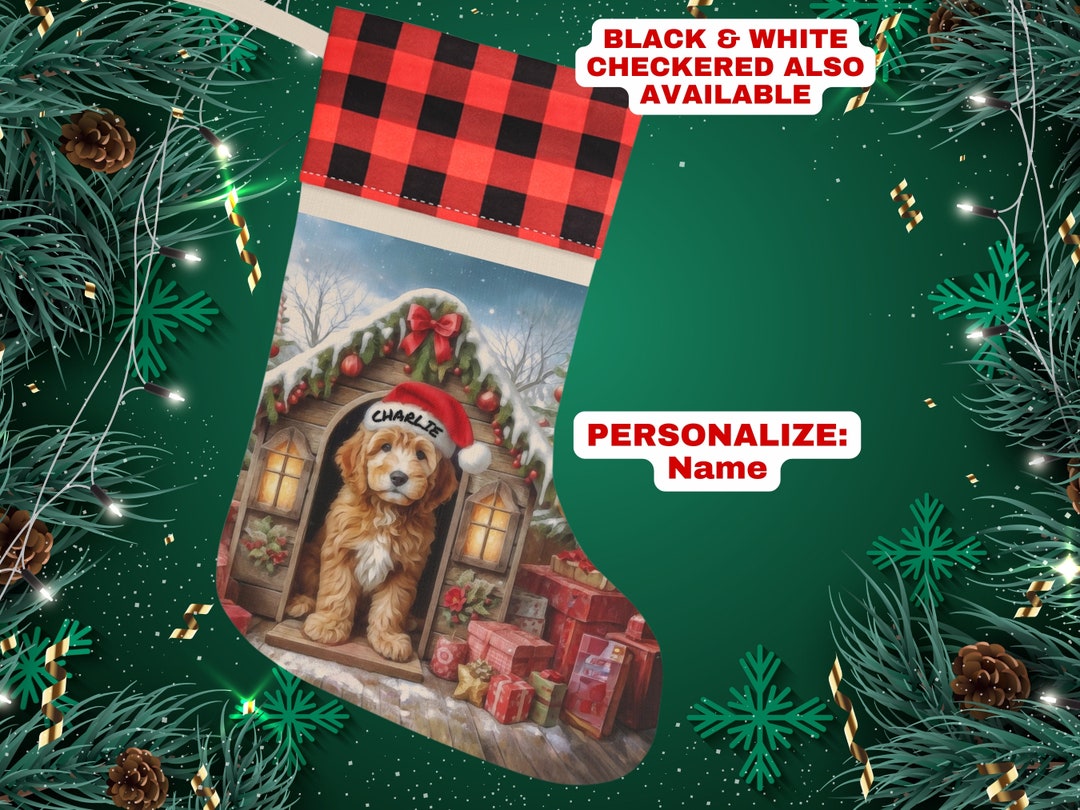 Custom Cockapoo Christmas Stocking, Personalized Dog, Cavapoo ...