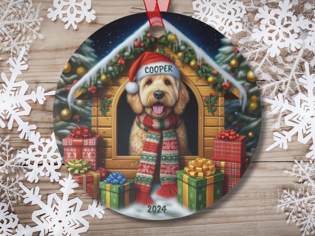 Personalized Labradoodle Christmas Ornament, Doodle Dog, Cavapoo ...