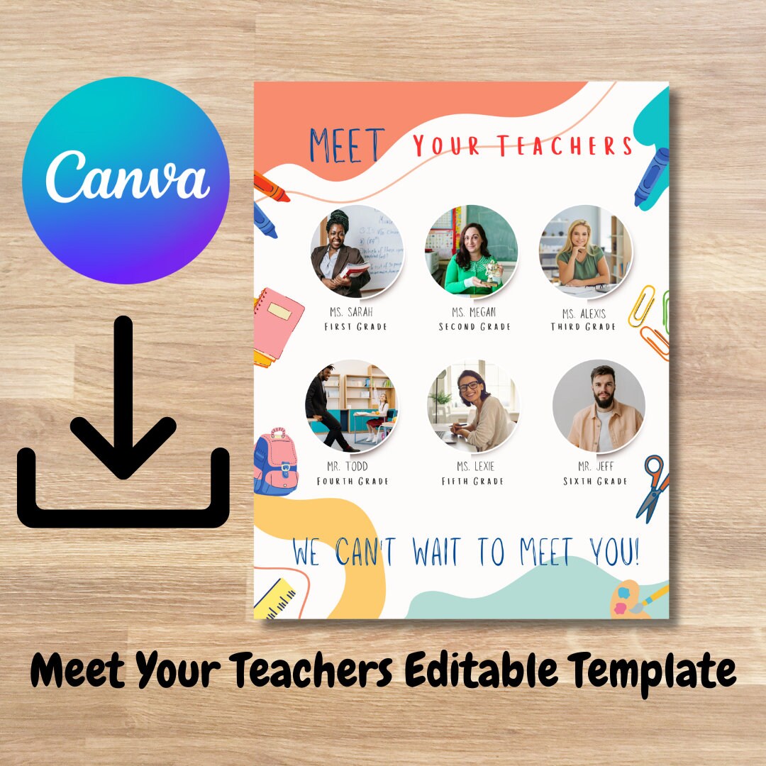 Meet the Teachers, Meet the Teachers Template, Meet the Teachers ...