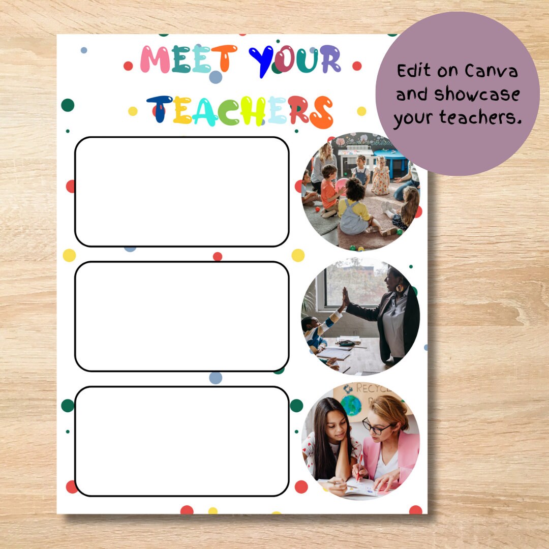 Meet the Teachers, Meet the Teachers Template, Meet the Teachers ...