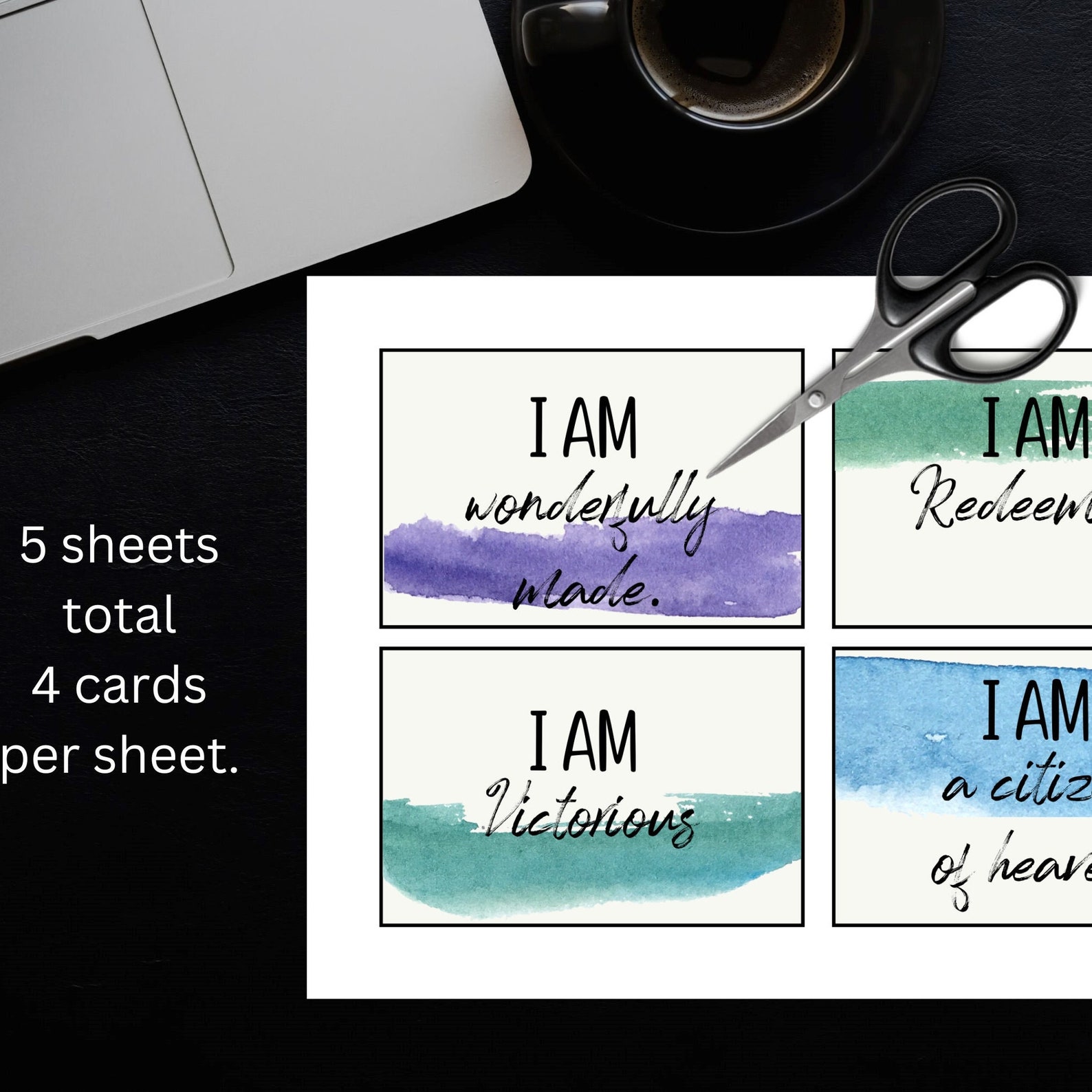 Christian Affirmation Cards, Bible Affirmation Cards Printable ...