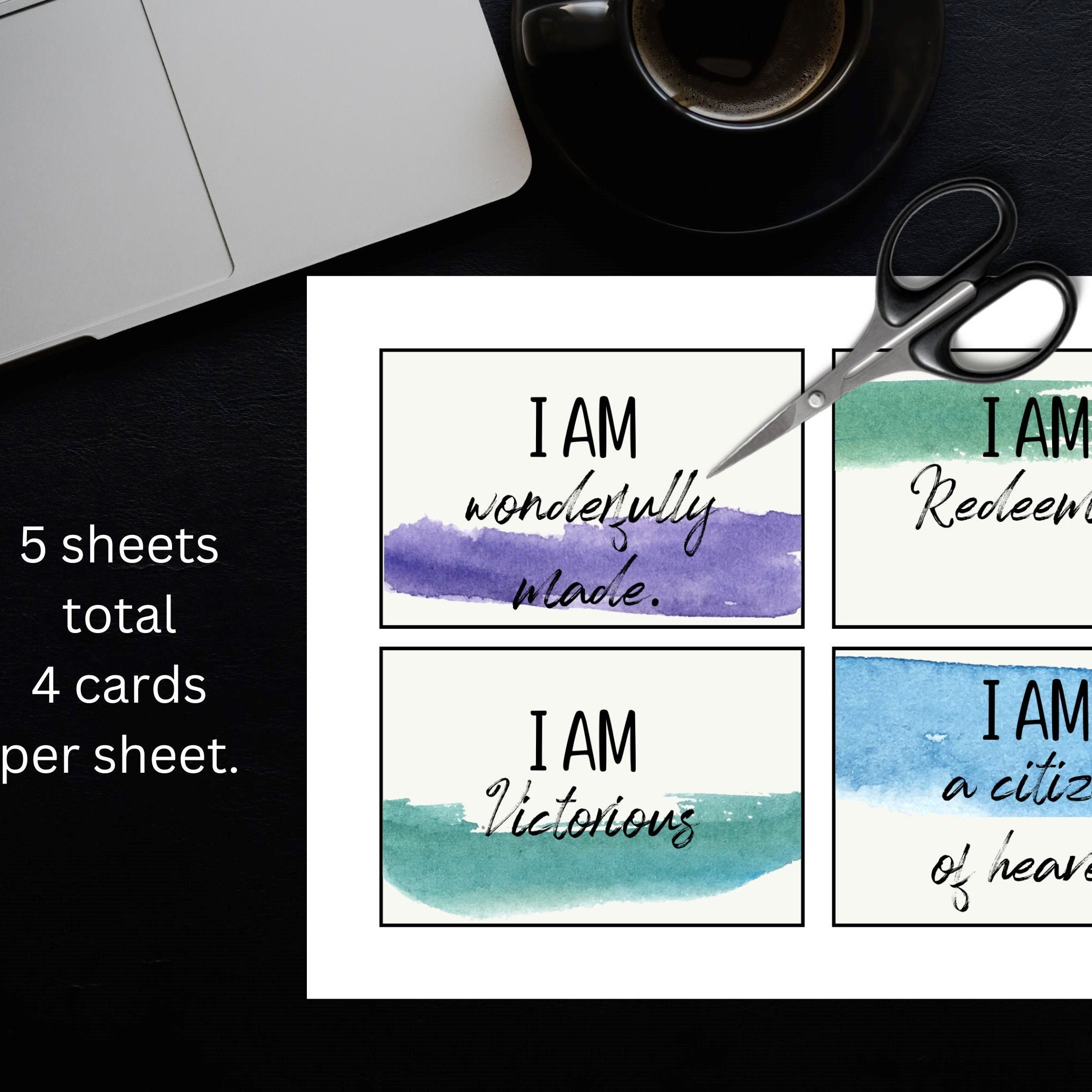Christian Affirmation Cards, Bible Affirmation Cards Printable ...