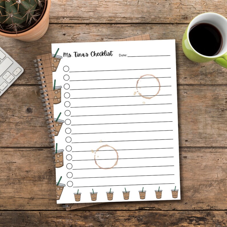 Teacher To-do List, Teacher Checklist, Daily Planner, Daily To-do List ...