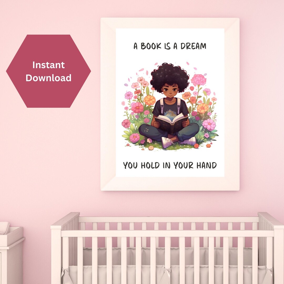 Reading Quote Print, Kids Classroom Decor, Playroom Wall Art (digital ...