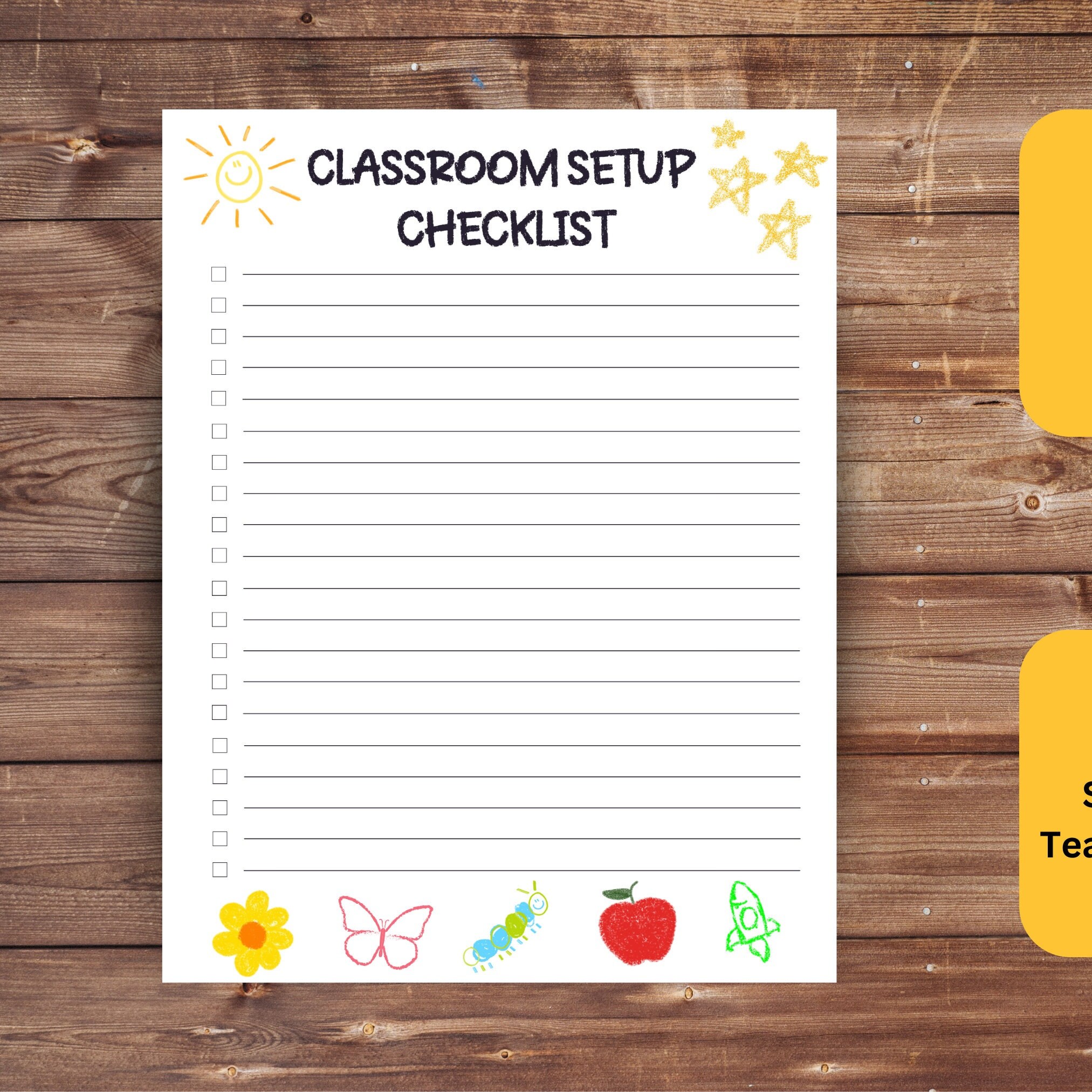 Teacher Printable, Teacher to Do List, Teacher Checklist Printable, Big ...