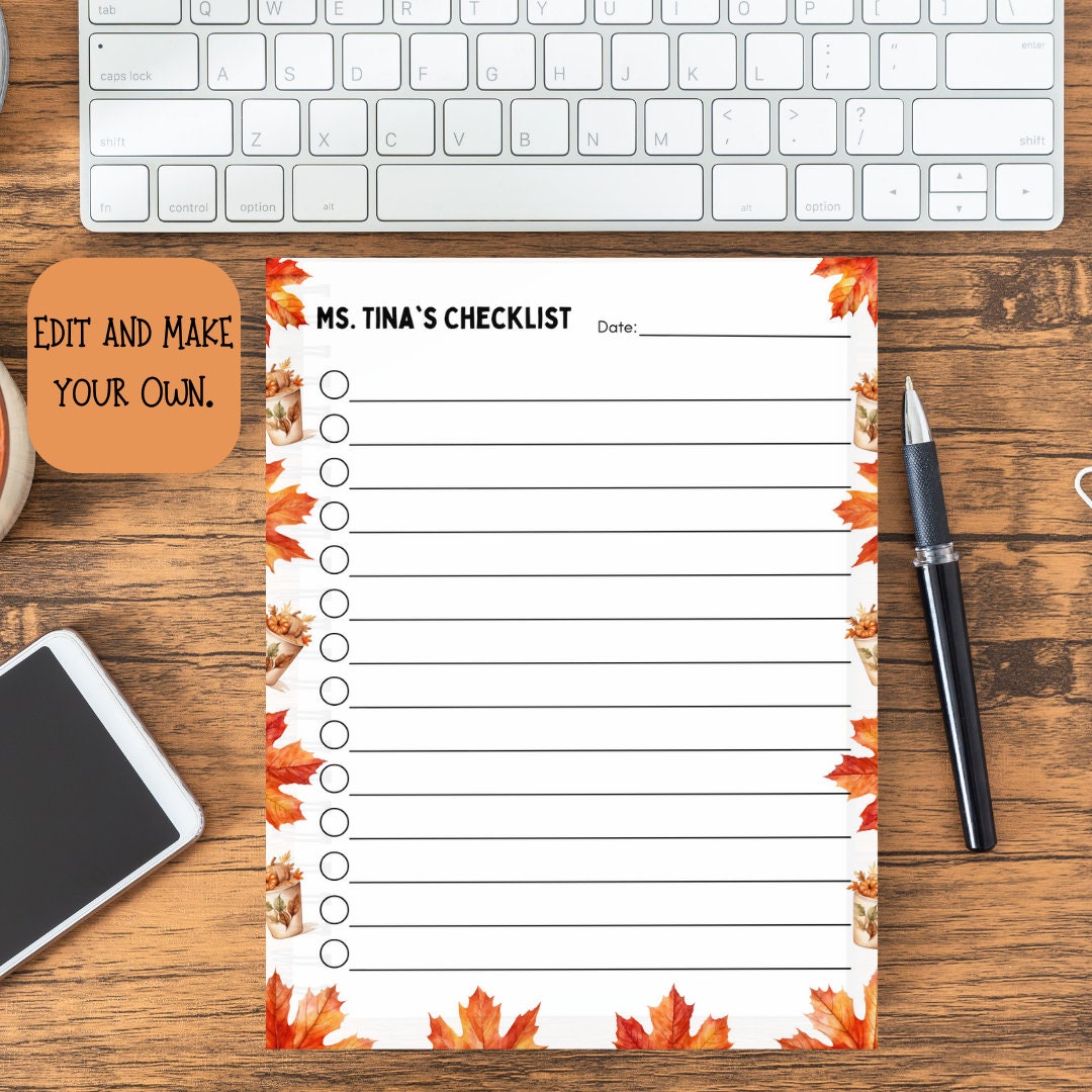 Teacher to Do List, Teacher Checklist, Teacher Printable, Teacher Daily ...