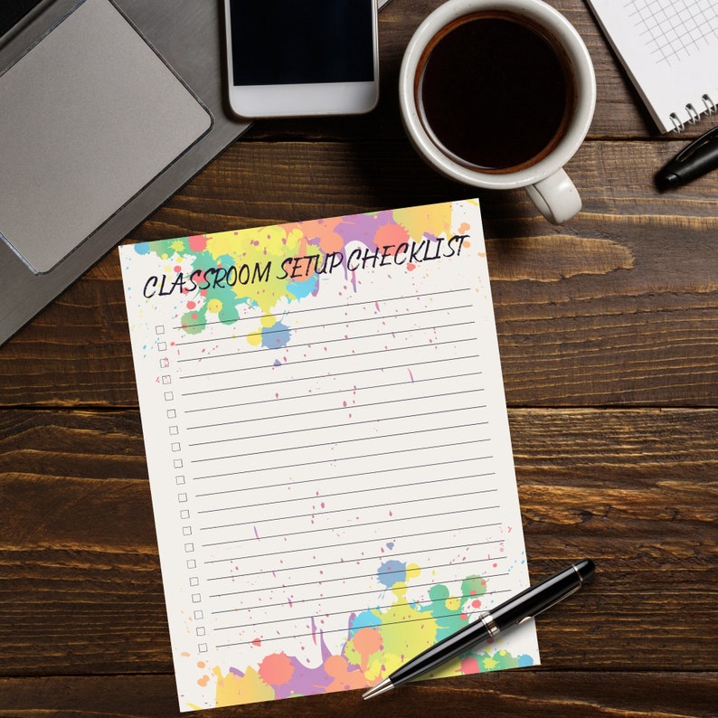 Teacher Happy Planner Big Size Checklist, Classroom Setup Checklist ...