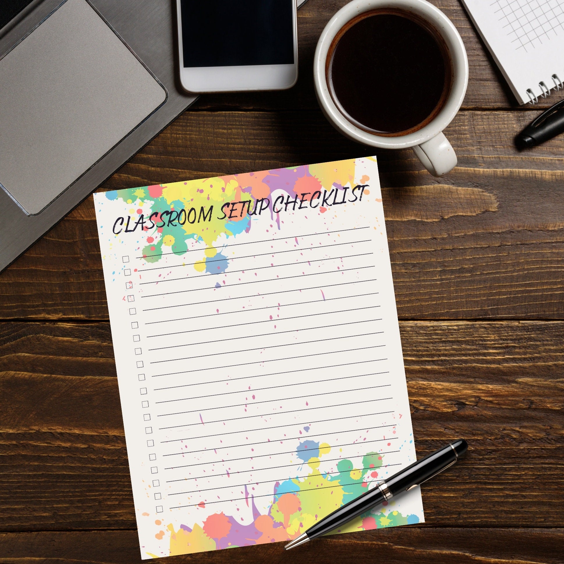 Teacher Happy Planner Big Size Checklist, Classroom Setup Checklist ...