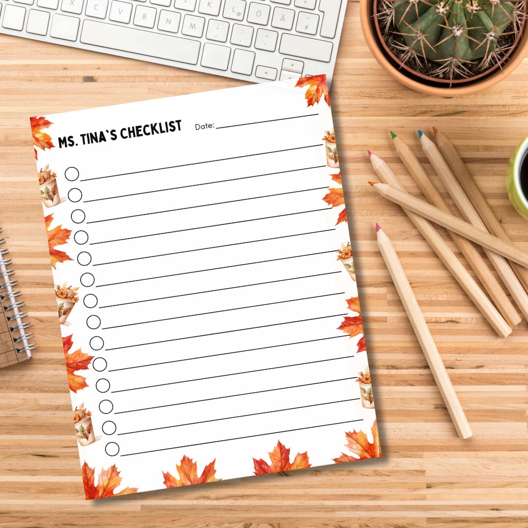 Teacher to Do List, Teacher Checklist, Teacher Printable, Teacher Daily ...