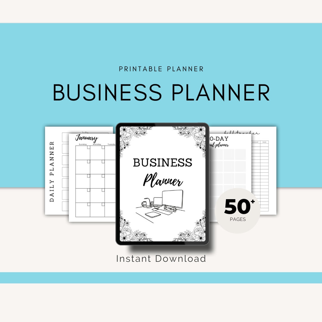 Business Planner Printable, Best Planner for Small Business Owners ...