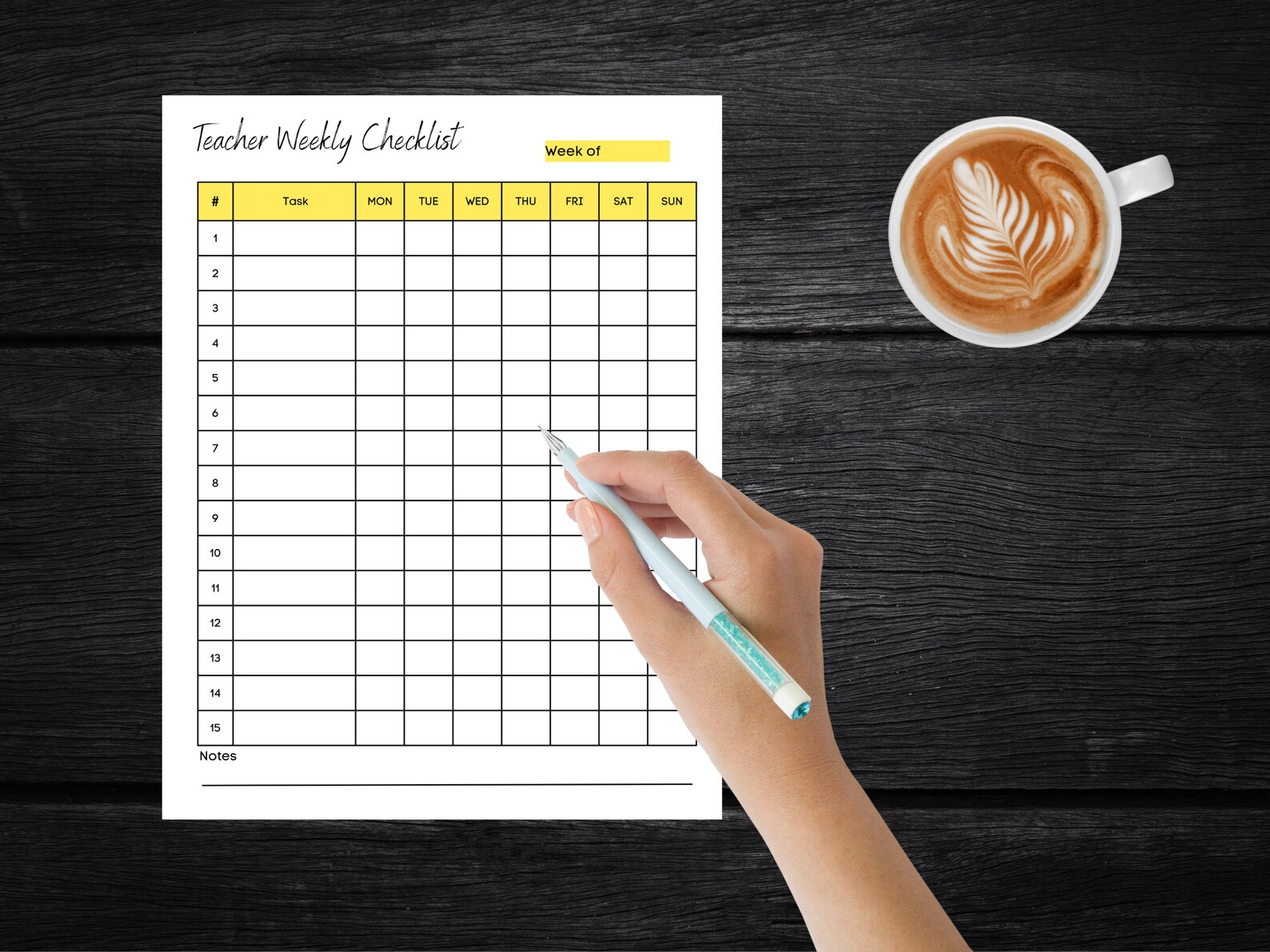 Teacher Weekly Checklist Teacher Weekly Planner Teacher - Etsy