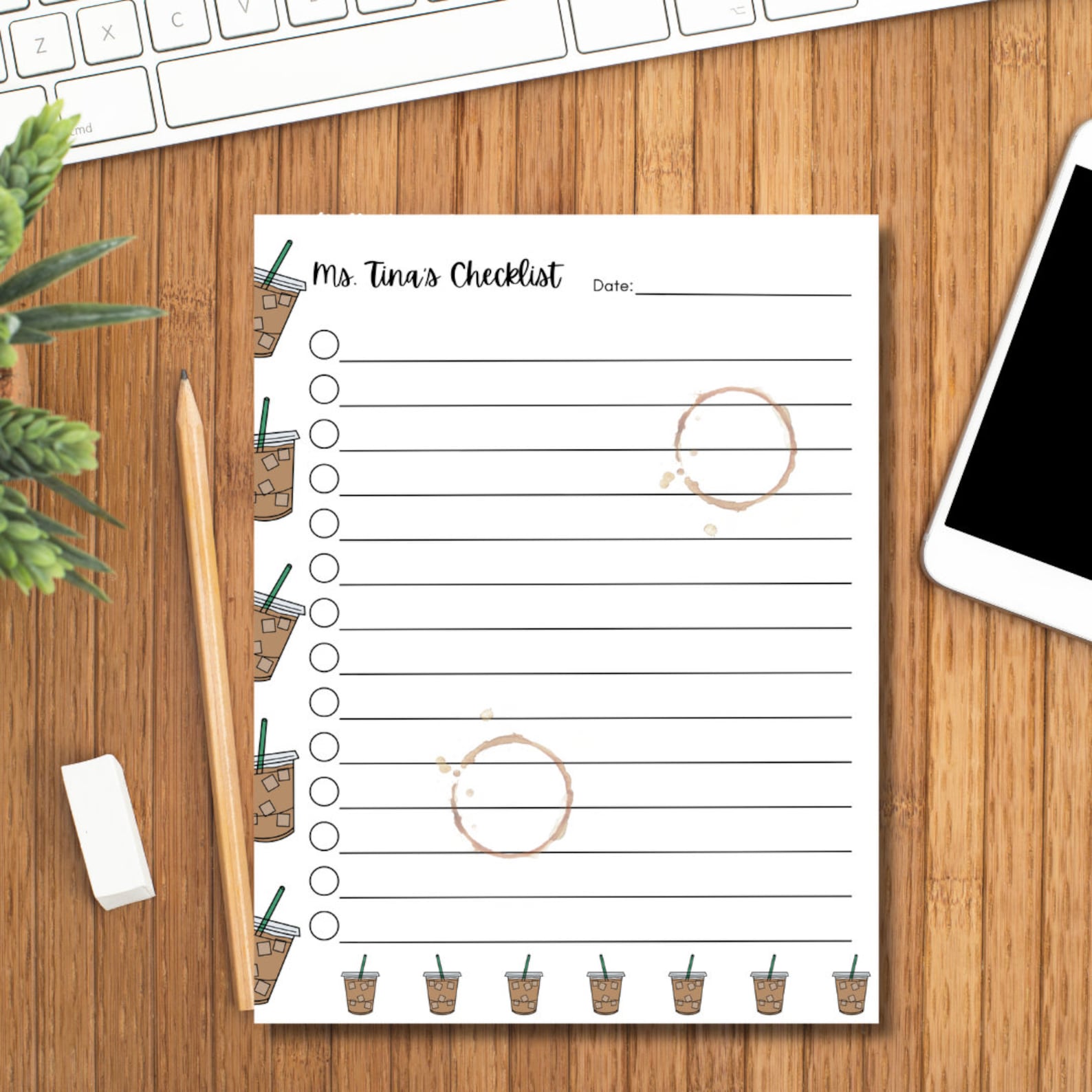 Teacher To-do List, Teacher Checklist, Daily Planner, Daily To-do List ...