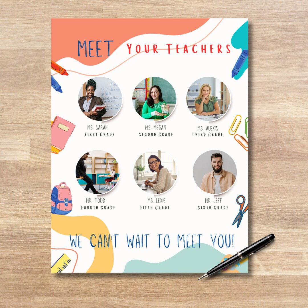 Meet the Teachers, Meet the Teachers Template, Meet the Teachers ...