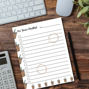 Teacher To-do List, Teacher Checklist, Daily Planner, Daily To-do List ...