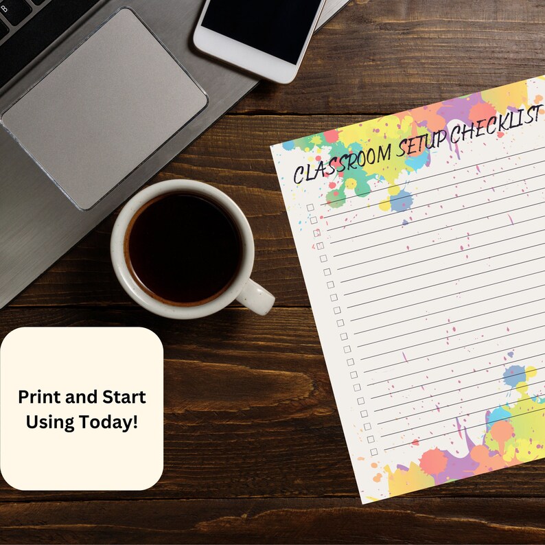 Teacher Happy Planner Big Size Checklist, Classroom Setup Checklist ...